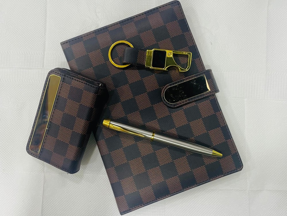 BKCPRO -Double Shade Brown Checks Diary